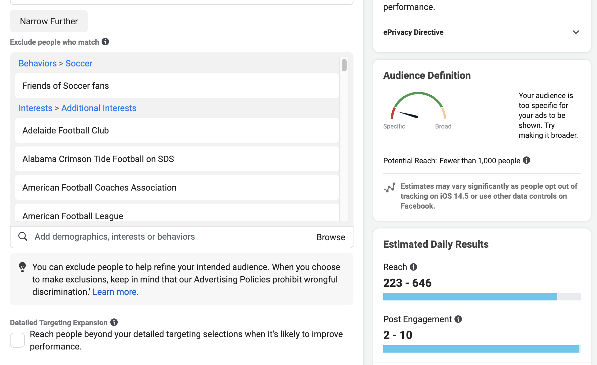 How To Apply Interests To Your Ad Set Audience Interestinsights